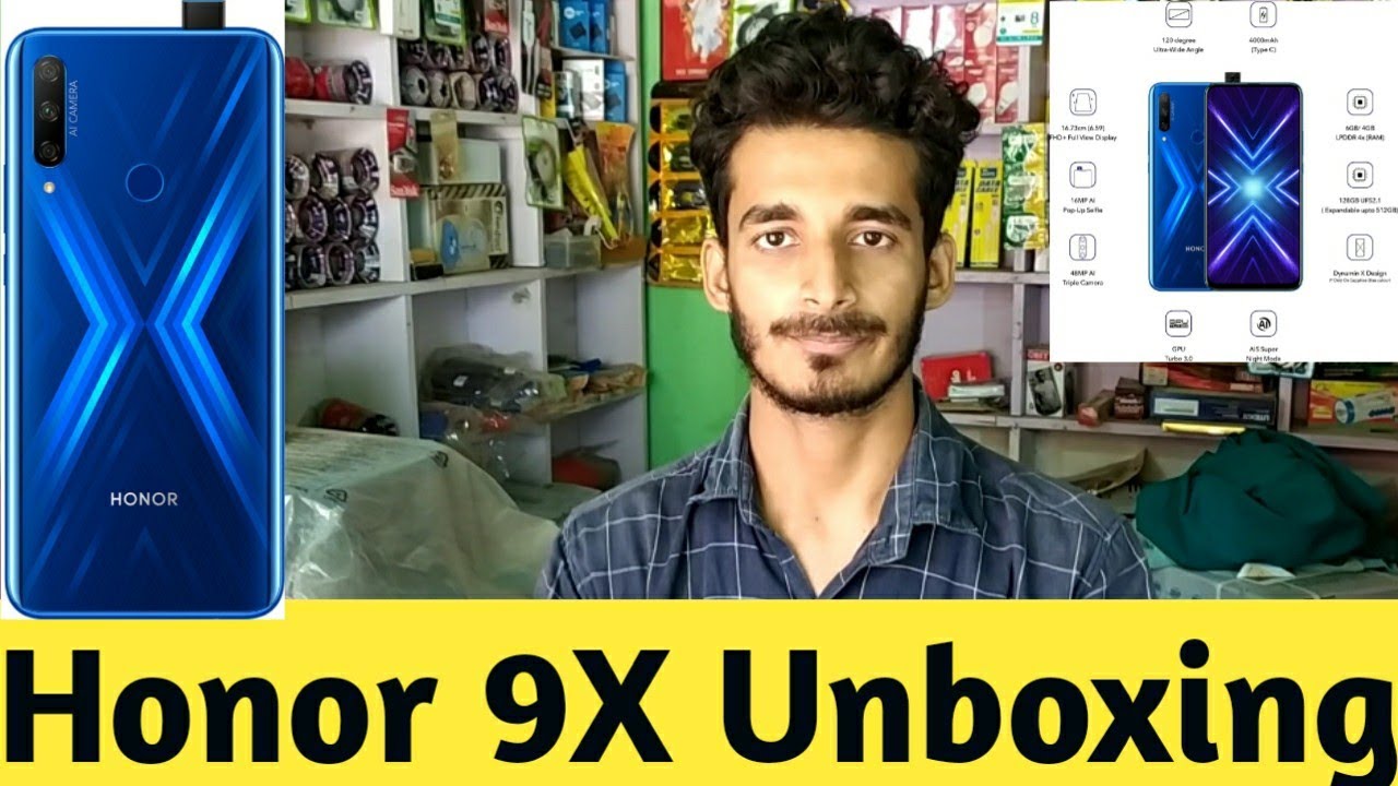 Honor 9X Unboxing & First Look || Budget Pop Up Selfie Camera || The ...