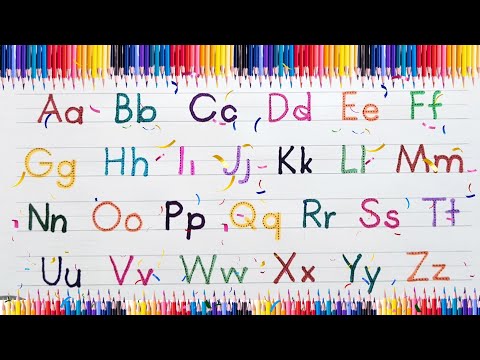 ABC | Writing on dots ABC | Writing on dots alphabets | Learn how to ...