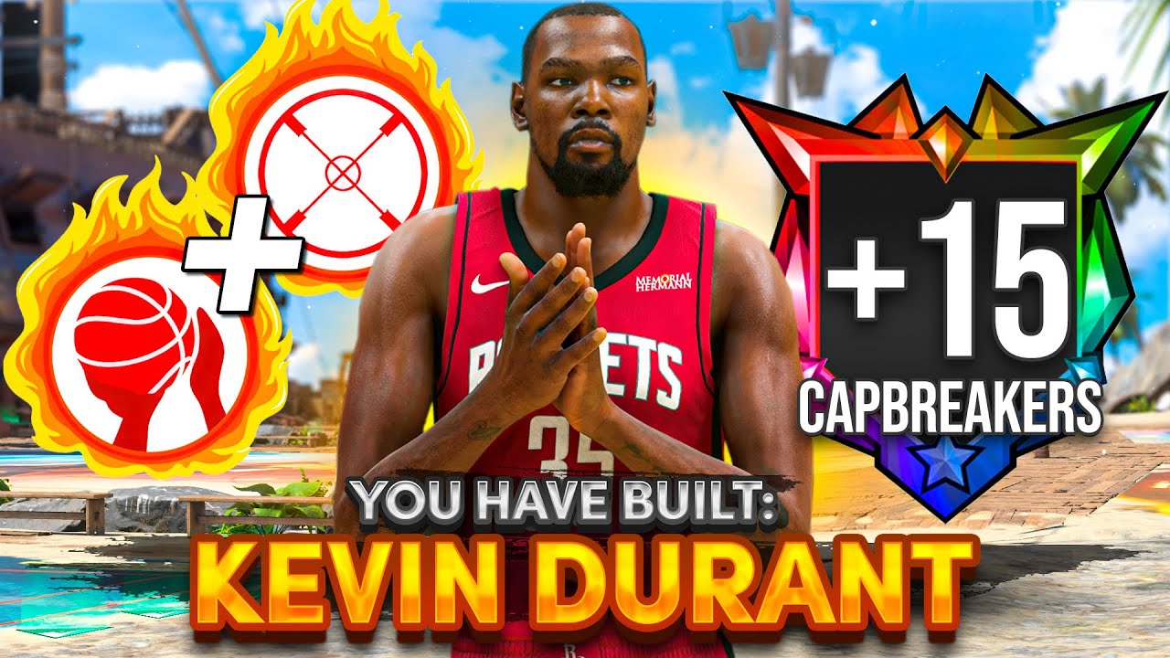 ROCKETS KEVIN DURANT BUILD Is A SHOOTING PHENOM In The PARK On NBA 2K25 ...