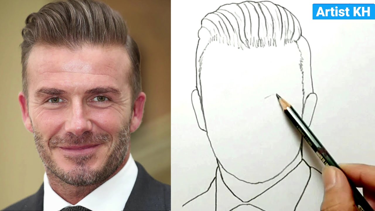 How to draw David Beckham #davidbeckham - YouTube