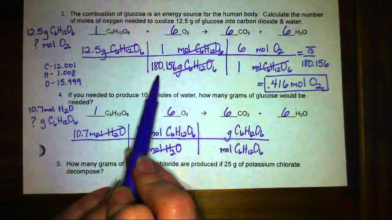 Stoichiometry Problems 3 - YouTube