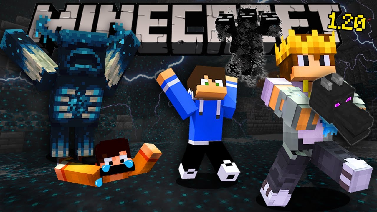 Enfrentamos os 3 Maiores Bosses do Minecraft 1.20 - Multicraft #04 ...