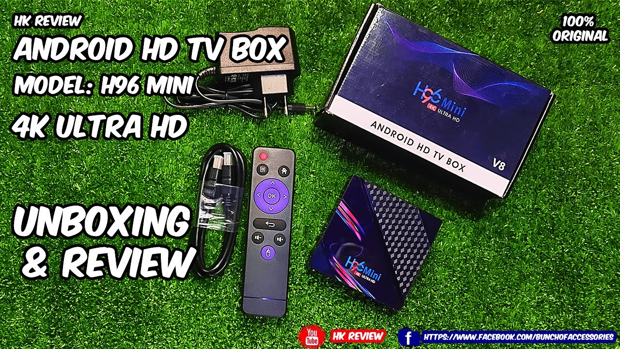 H96 Mini V8 2GB+16GB Smart TV Box Android 10.0 Quad Core RK3228A 4K ...