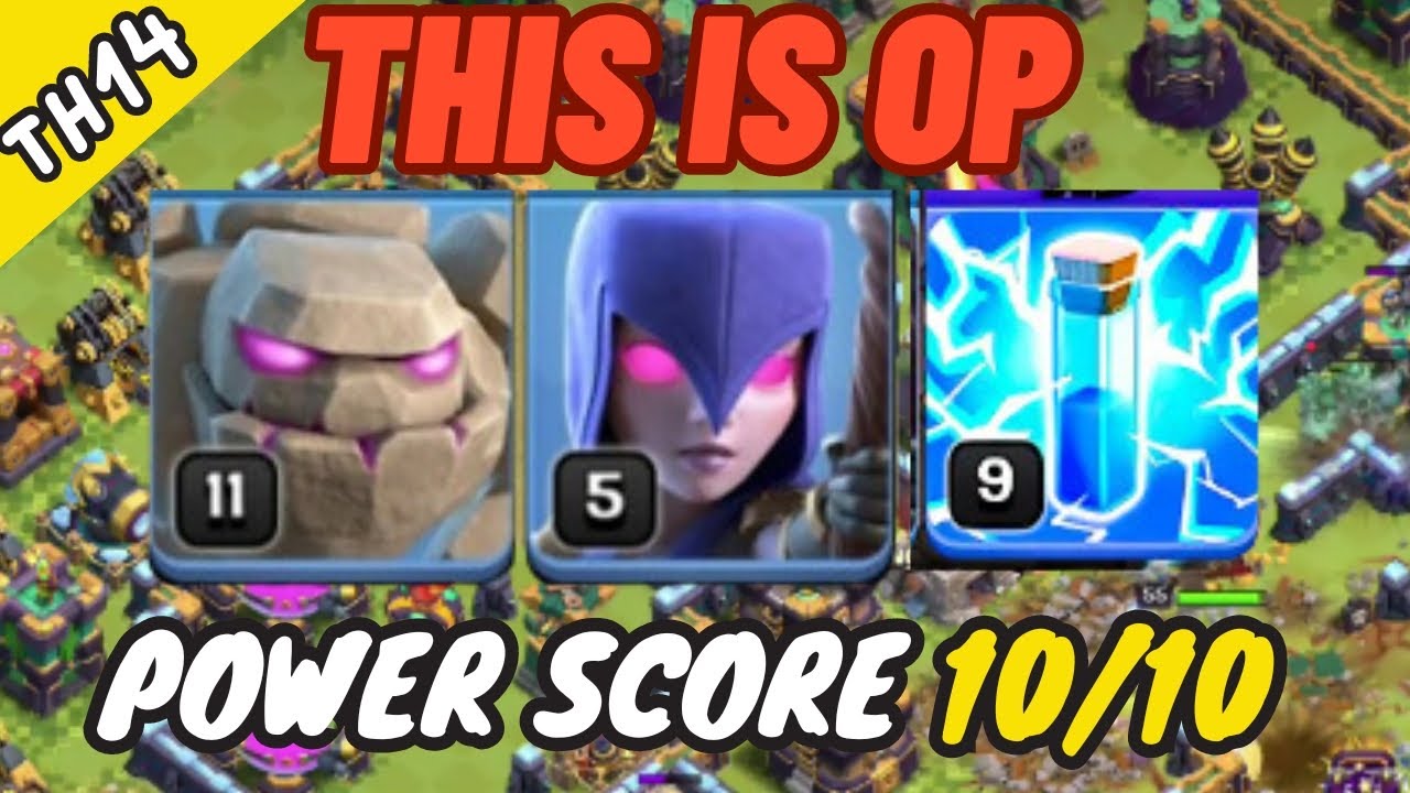 EPIC STRATEGY | Th14 Golem Witch Attack Strategy | Th14 Go Witch | Best ...