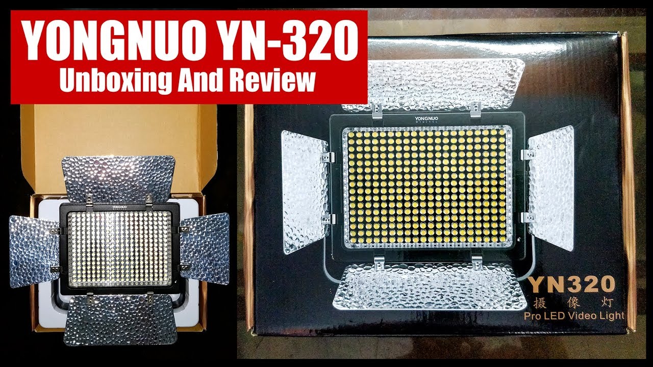 Awesome LED Video Lighting Under 5000/- - Yongnuo YN 320 3200k-5500k ...
