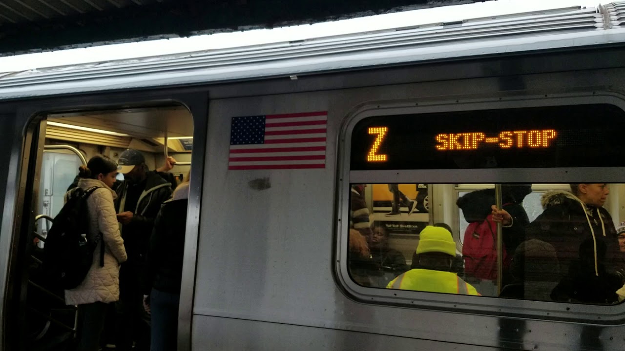 MTA: R143 Z train leaves Norwood Av - YouTube