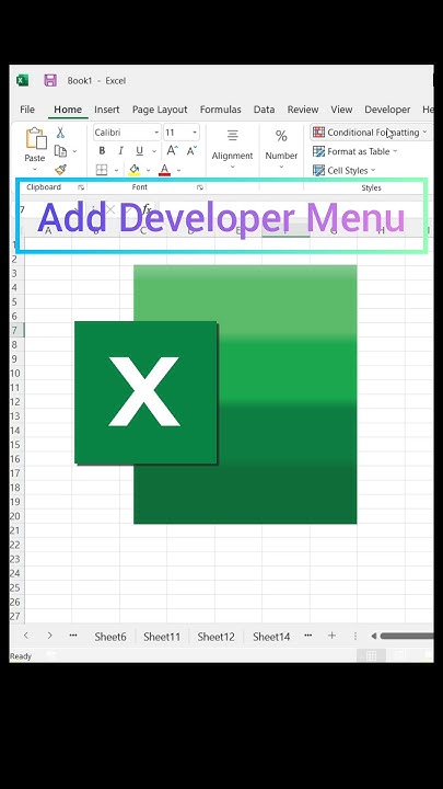 How to add developer tab in excel | #tips #excel #tricks #shorts #viral ...
