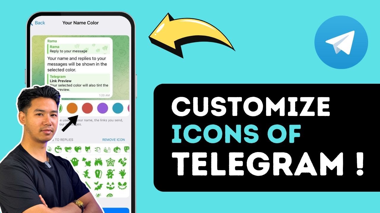 How To Customize Telegram Icon - YouTube