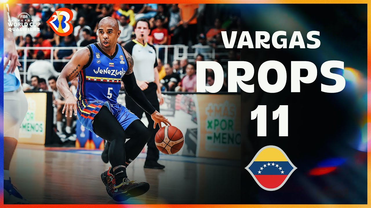 Gregory Vargas' 🇻🇪 Amazing Performance | 11 PTS | 7 AST | #FIBAWC 2023 ...