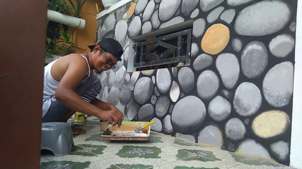 MEMBUAT MOTIF BATU 3D, STAY AT HOME, - YouTube