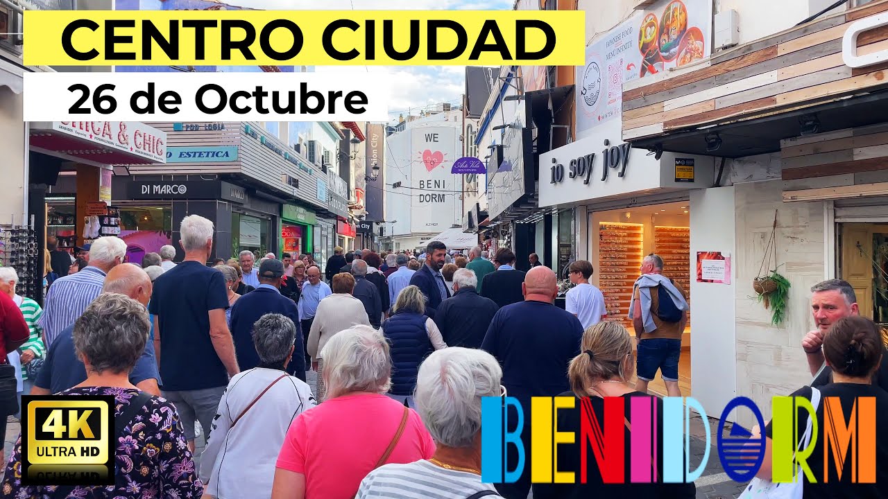Benidorm centro ciudad, 26 Octubre 2024, Costa Blanca, Alicante, España ...