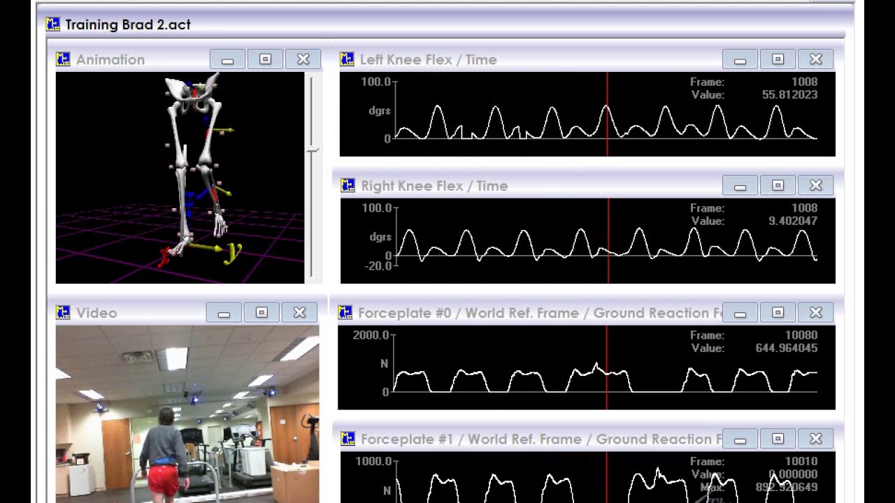 The MotionMonitor with Vicon and Bertec Treadmill - YouTube