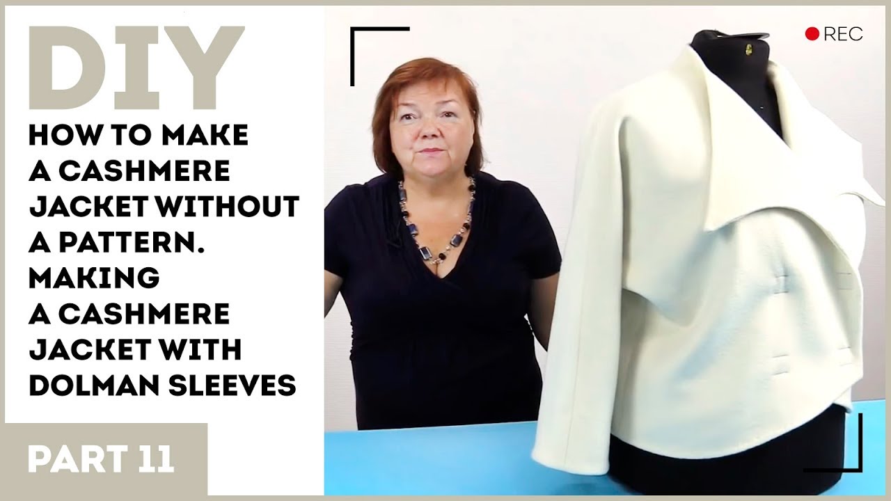 DIY: How to make a cashmere jacket without a pattern. Making a cashmere ...