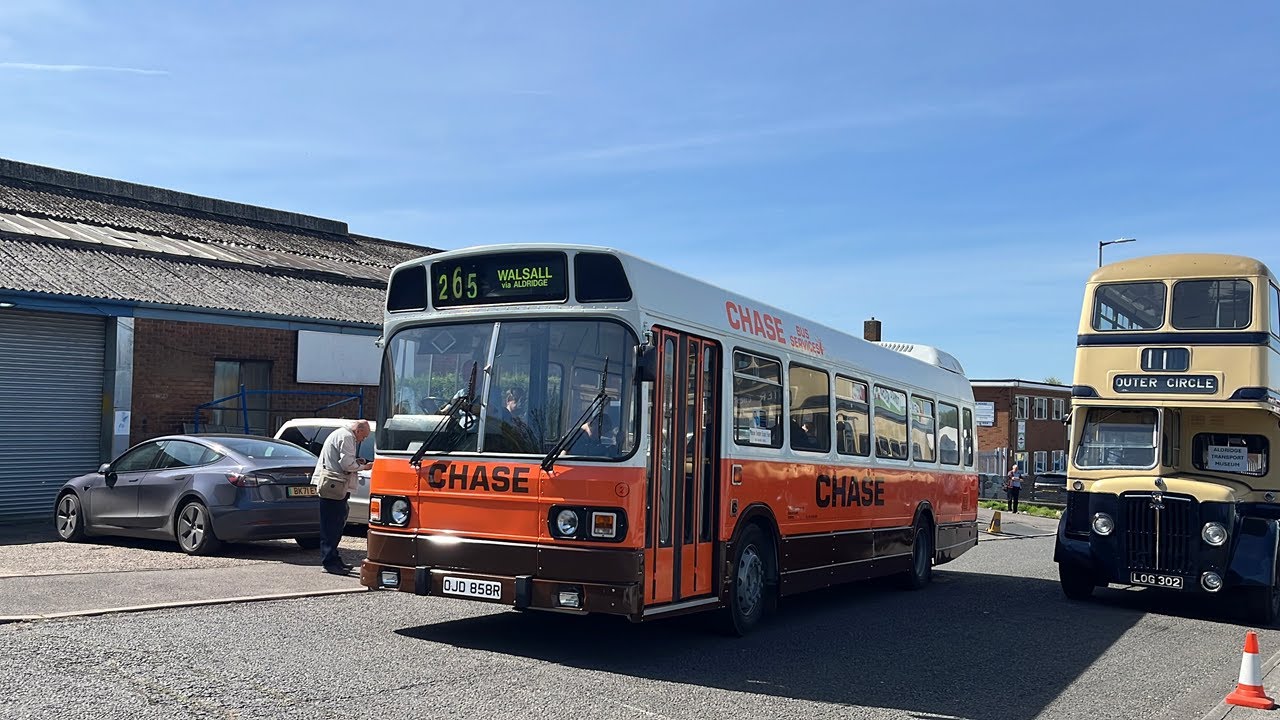Chase Bus Services OJD 858R Leyland National at Aldridge Transport ...