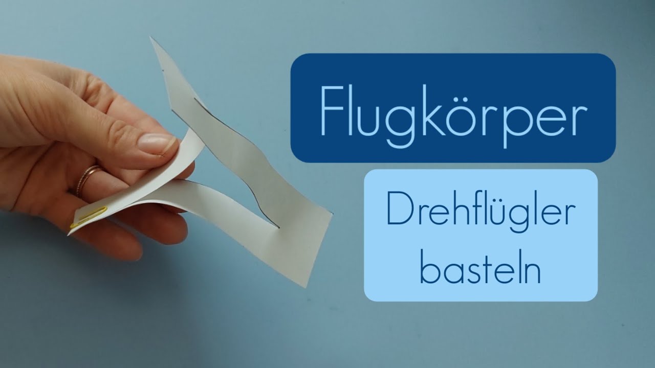 Flugkörper, Propeller, Drehflügler aus Papier basteln Bastelidee für ...