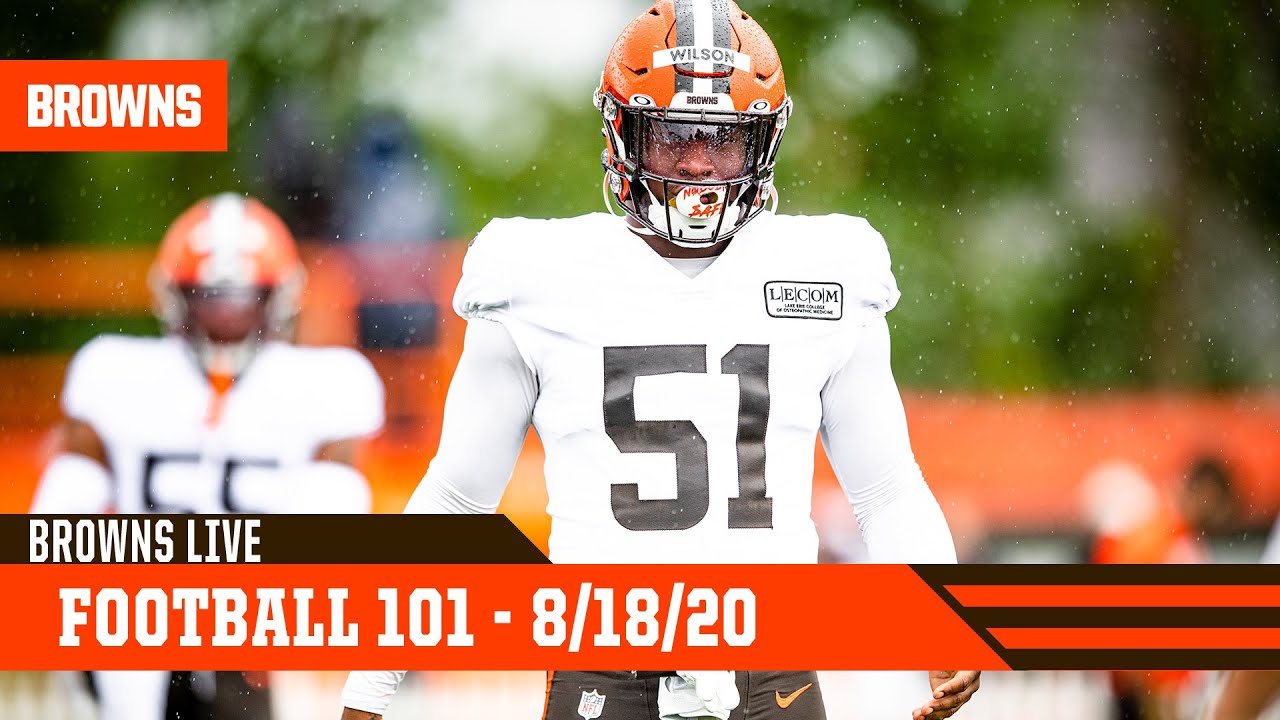 Browns Live: Football 101 - Linebackers Run Fits - YouTube