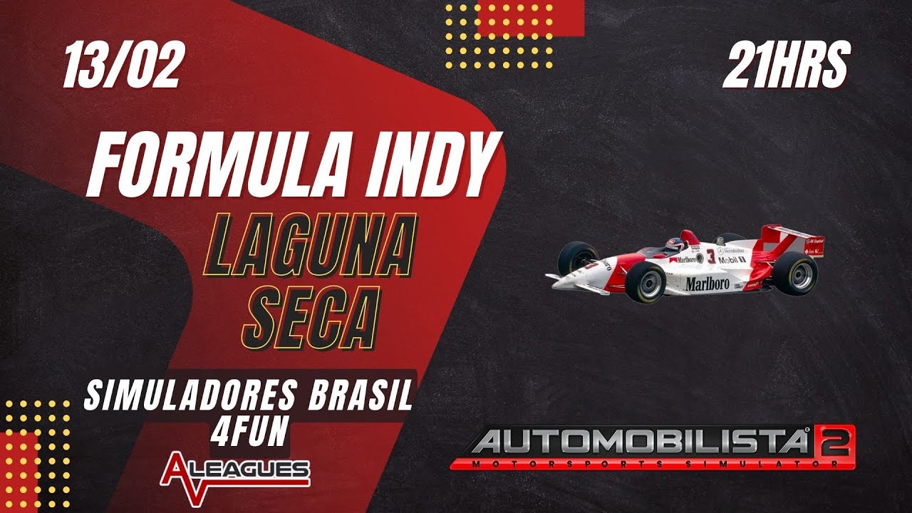 4FUN SIMULADORES BRASIL | FORMULA INDY | LAGUNA SECA | AMS2 - YouTube