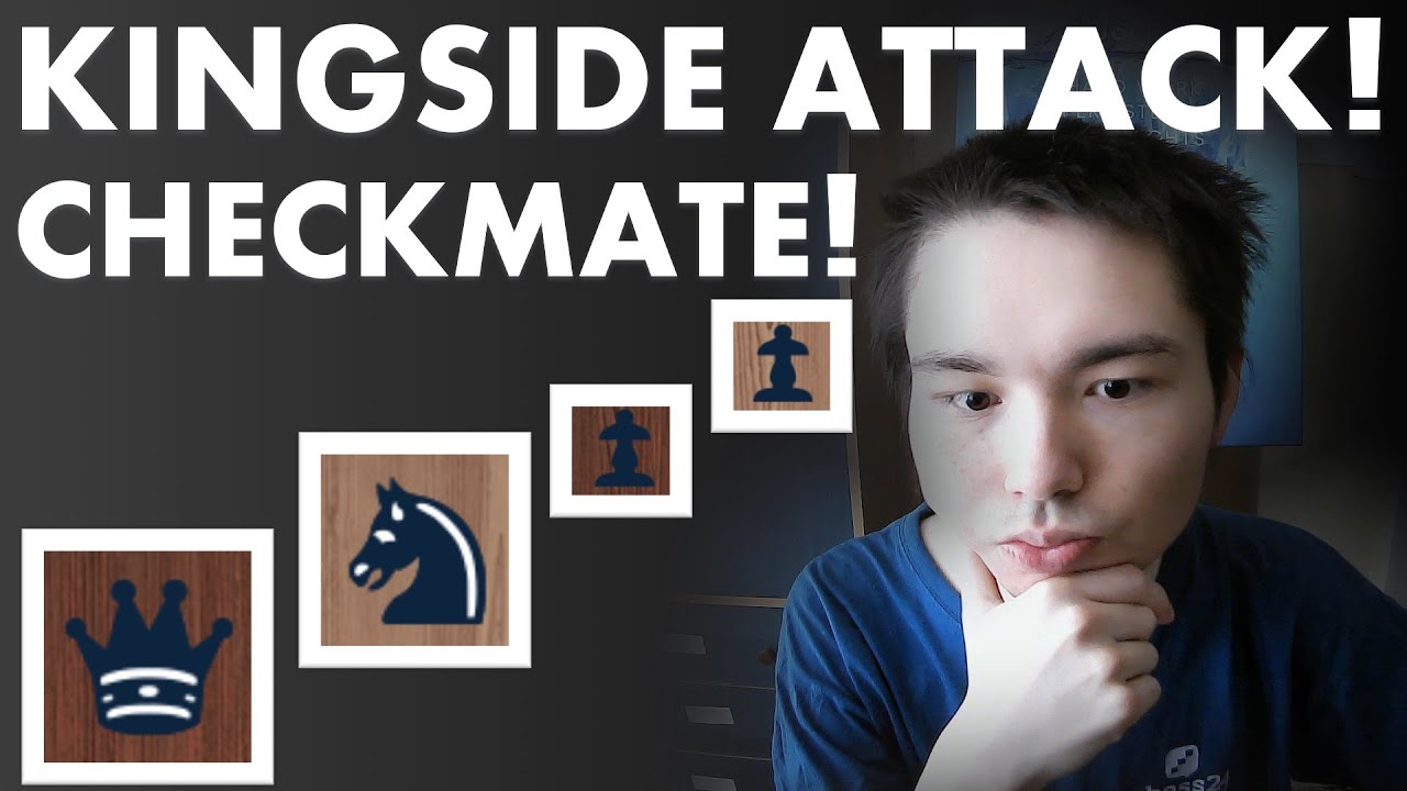 Kingside Attack Blitz Finish Mate with Queen Knight Pawn - YouTube