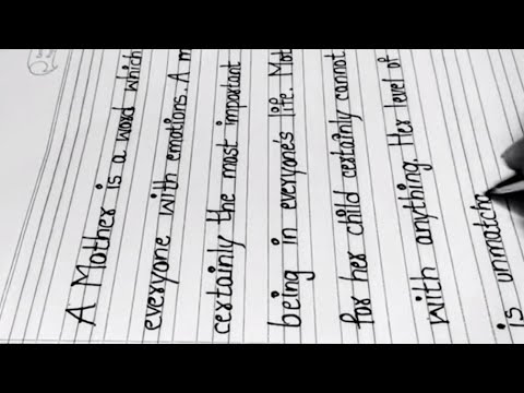 Best non-cursive handwriting (English) - YouTube