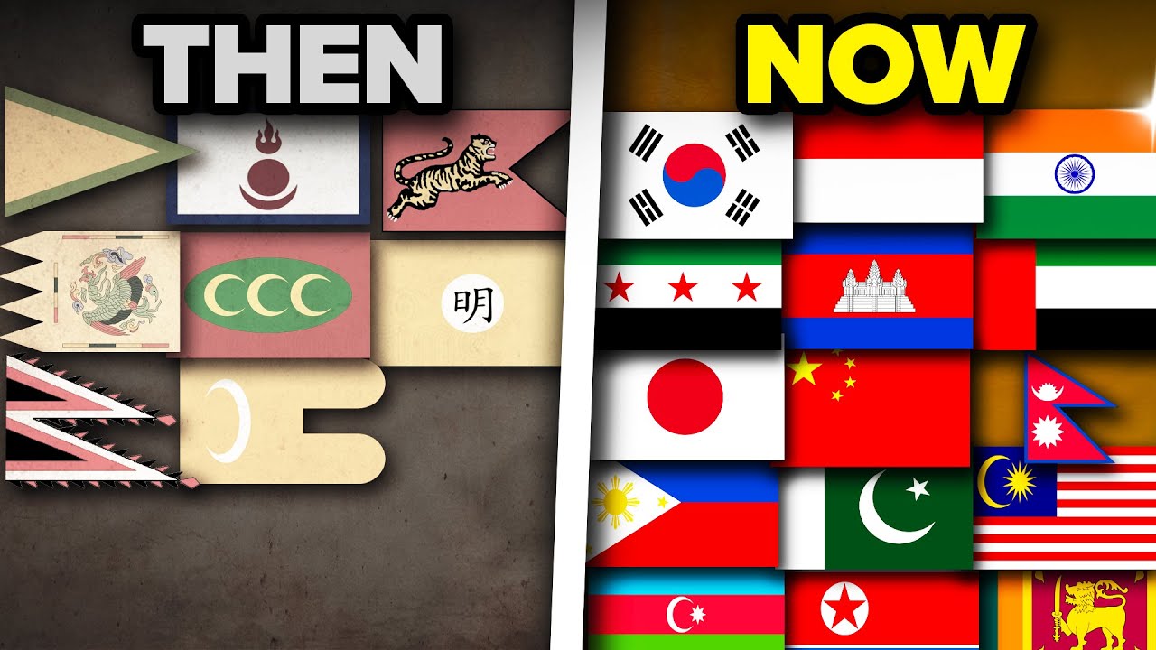ENTIRE Evolution of ALL Asian Flags (1 - 2025) - YouTube