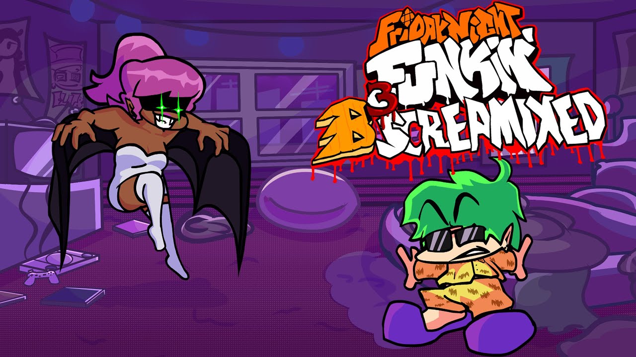 Friday Night Funkin': B3 Screamixed Update (VS Vampire GF) Full Week ...