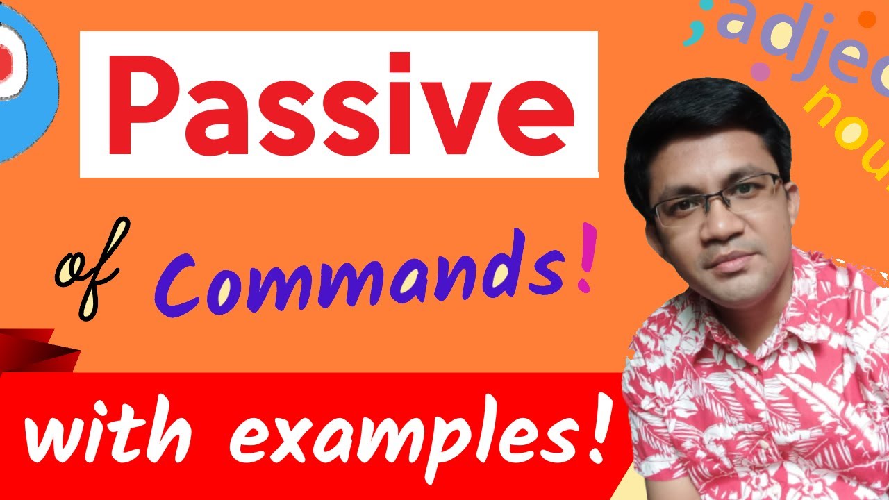Command Passive Voice || Active and passive Voice of Imperative ...