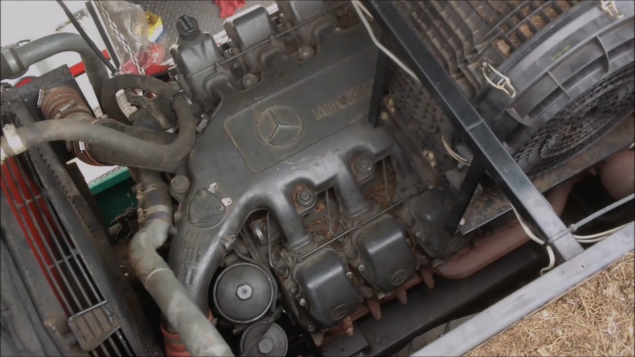Mercedes Benz OM502LA Diesel Engine - YouTube