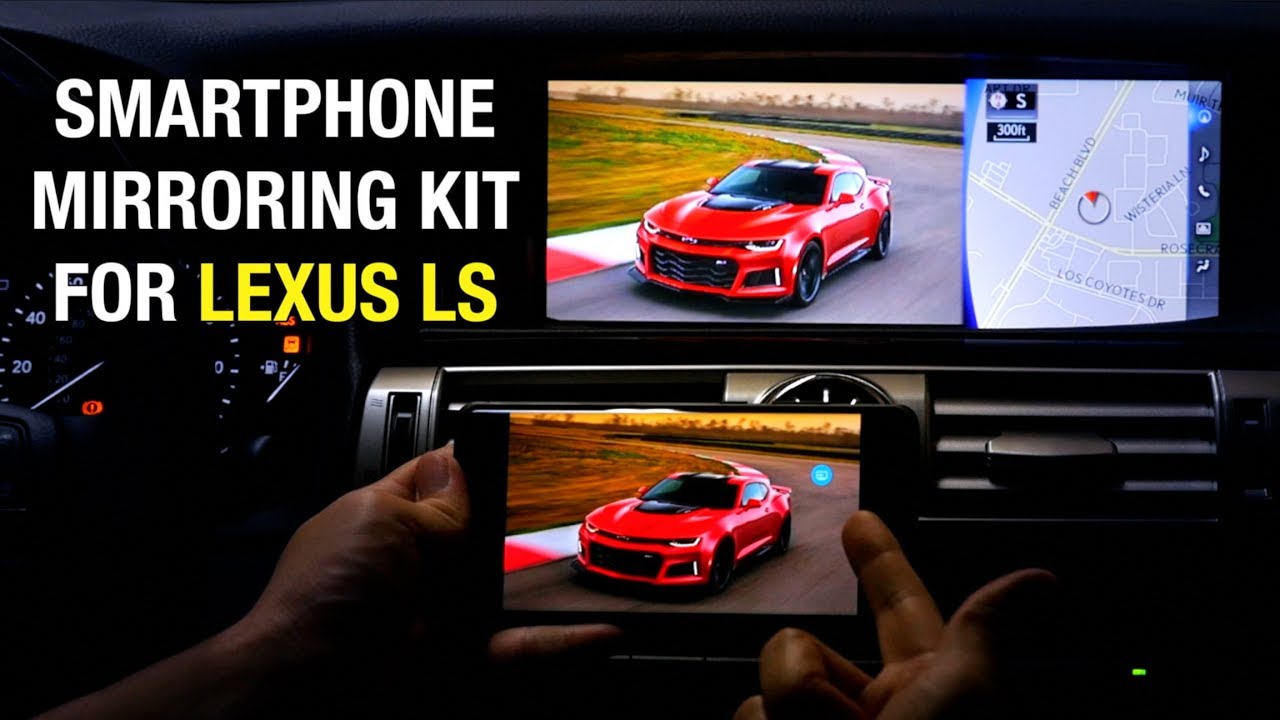 2013-2017 LEXUS LS Smartphone Mirroring Installation Samsung S8 and ...