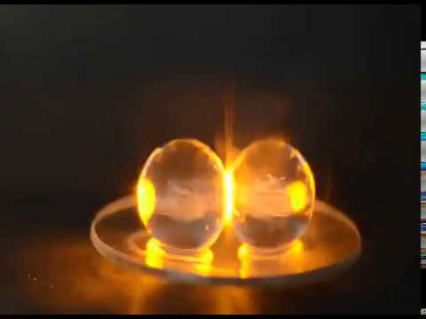 Plasma from grapes in microwave oven - YouTube