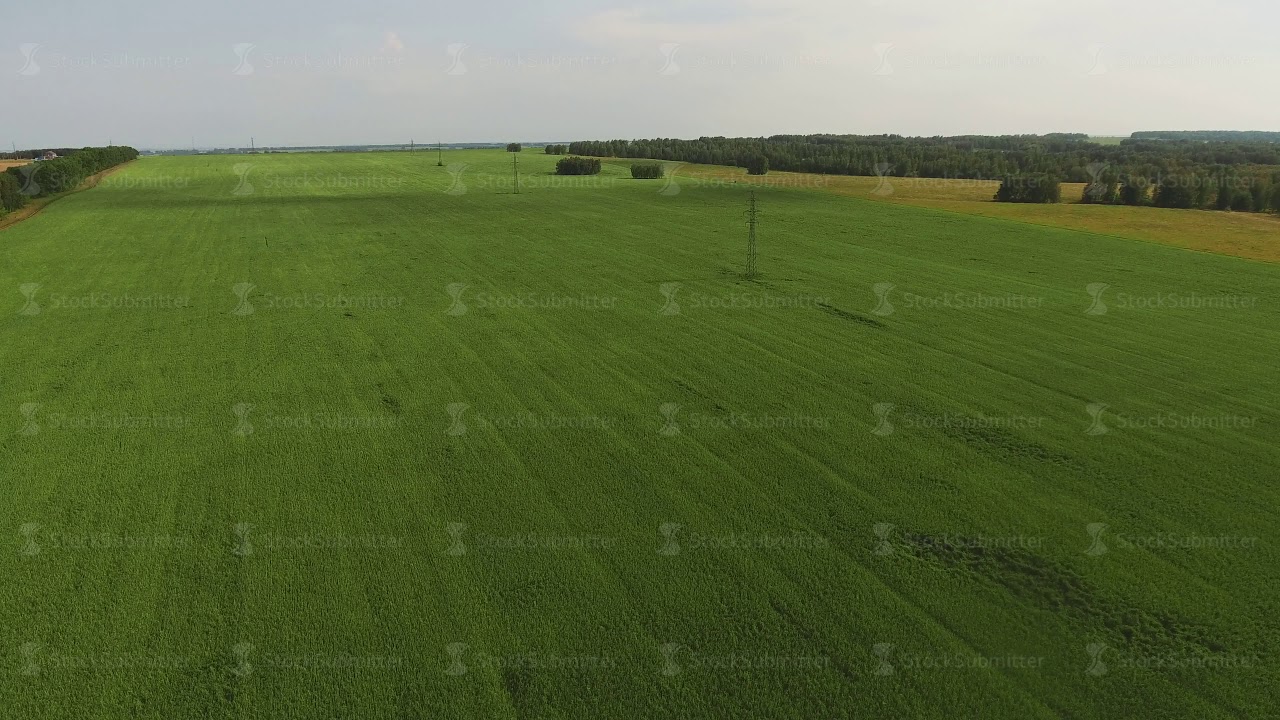 Beautiful natural valley on a clear sunny day: blue sky and a greens ...