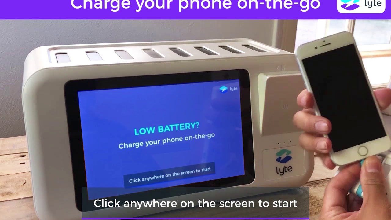 Lyte Charging Kiosk Demo Video - YouTube