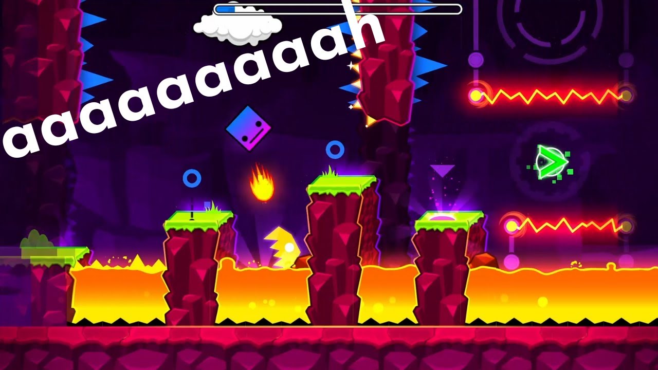 Je rage dans Geometry Dash (ma première vidéo) - YouTube