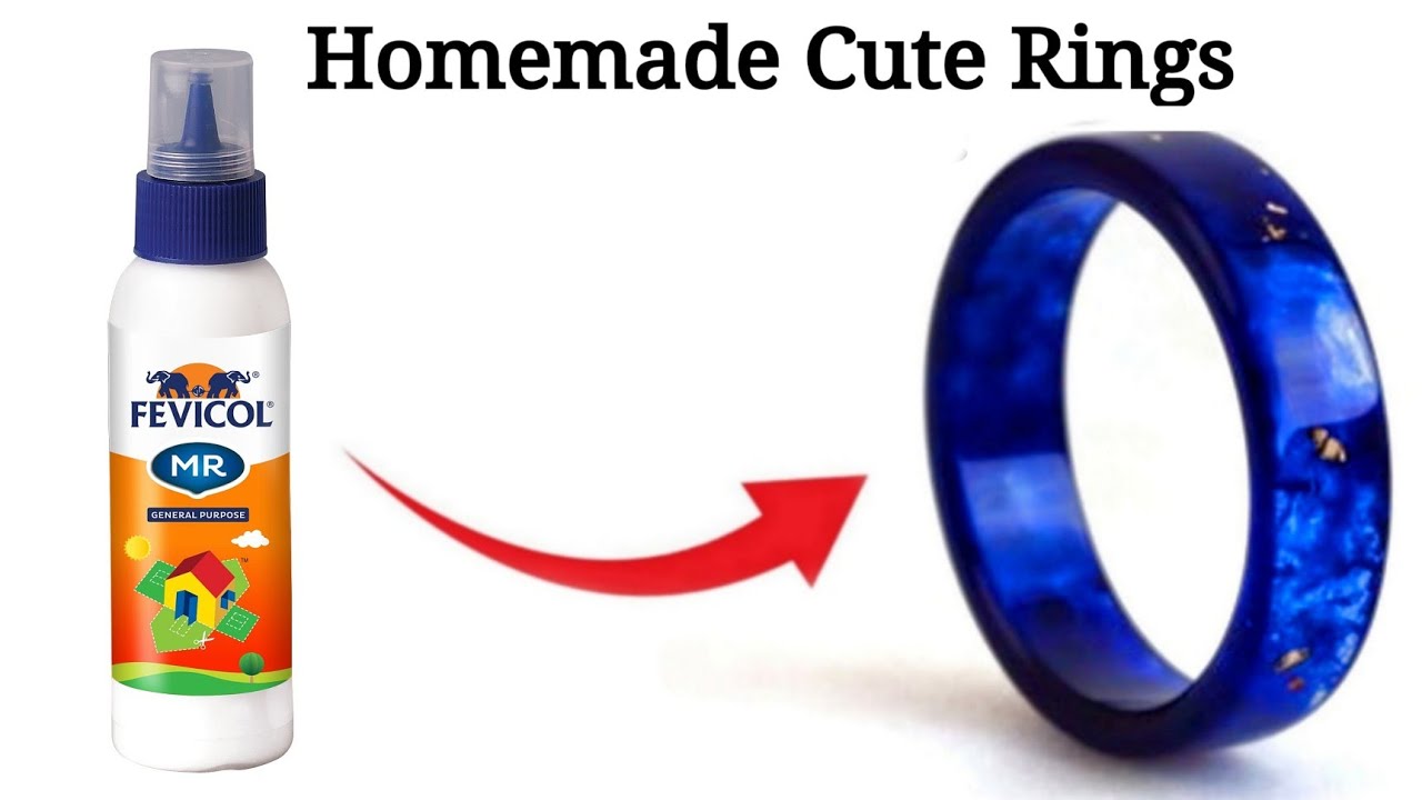 DIY homemade cute rings 😍/how to make unique rings at home/ best easy ...