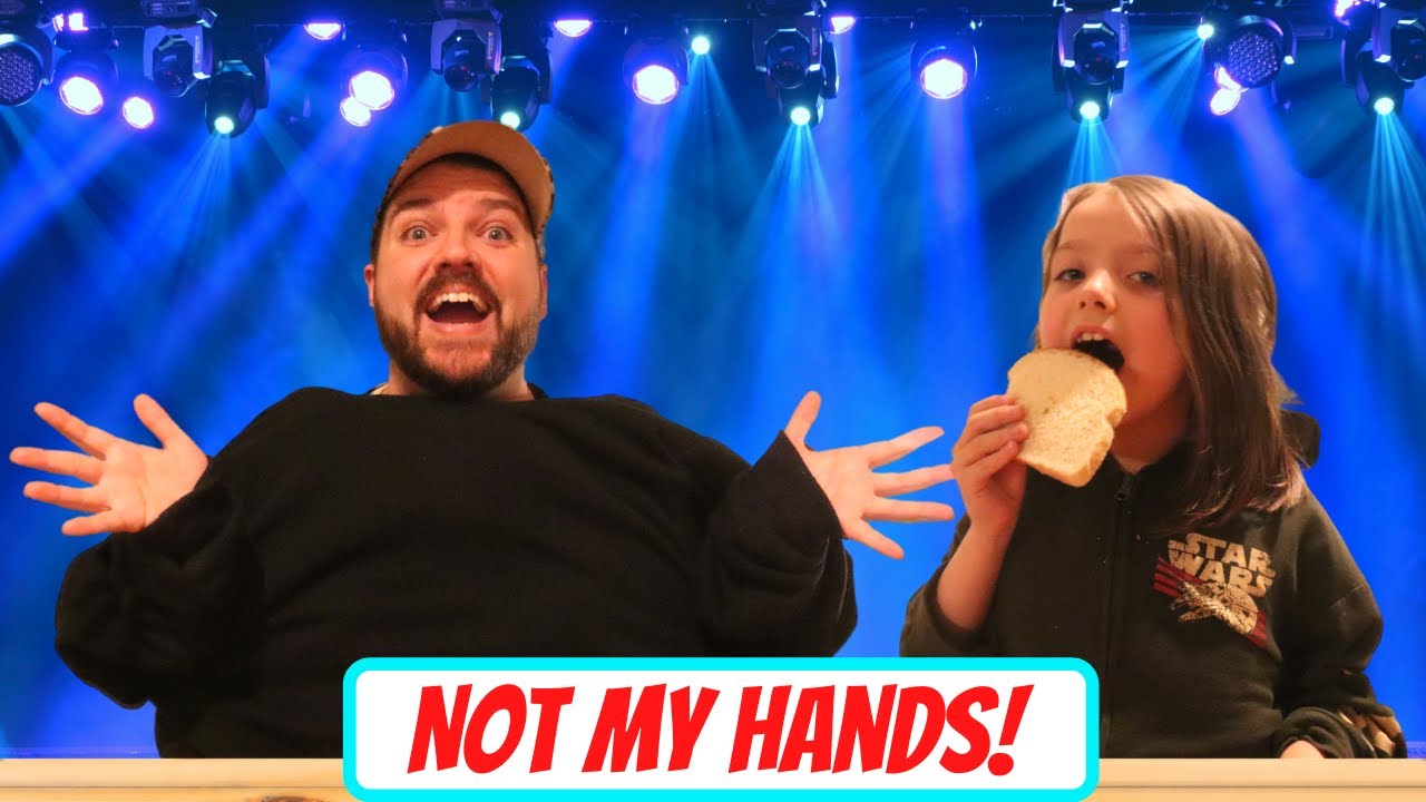 NOT MY HANDS CHALLENGE! | Drawing and Eating With Someone Else's Arms ...