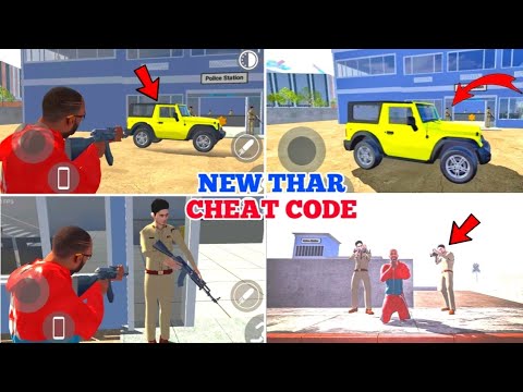 Finally New Thar+Police Bodyguard in Indian Bikes Driving 3D 😱💯|| Thar Cheat Code || Harsh in ...