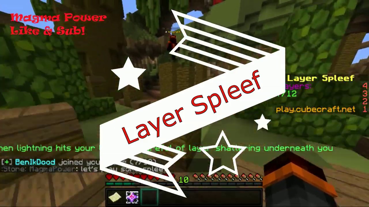 Minecraft: Layer Spleef | CubeCraft mini-games - YouTube