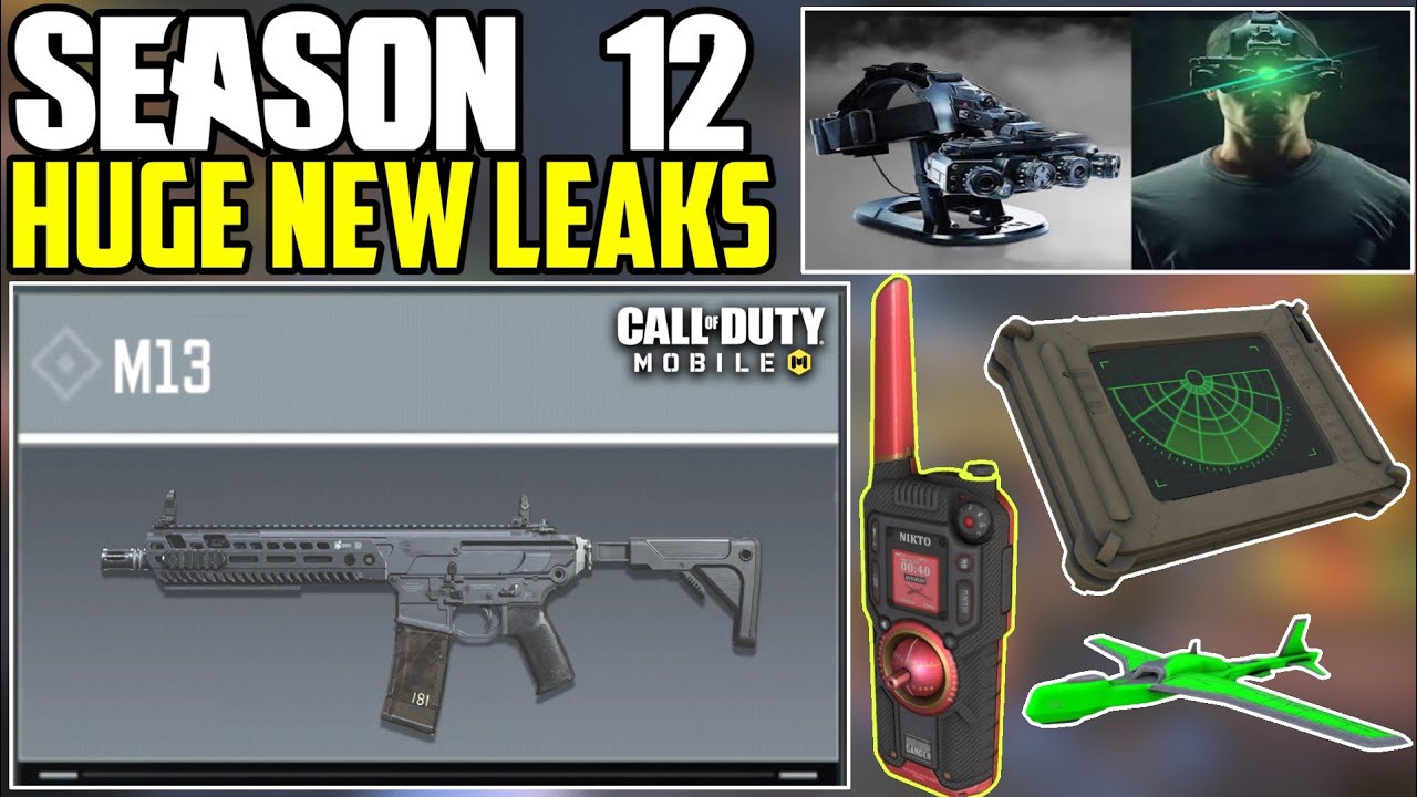 Season 12 Huge New Leaks Call of duty mobile | Season 12 New Weapon ...