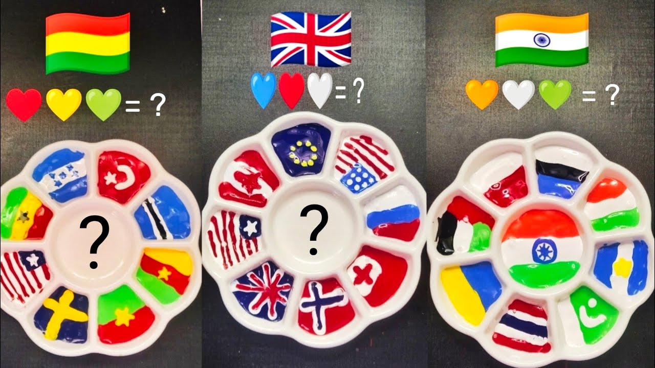 Guess the final color | color mixing | flags collections| guess the ...