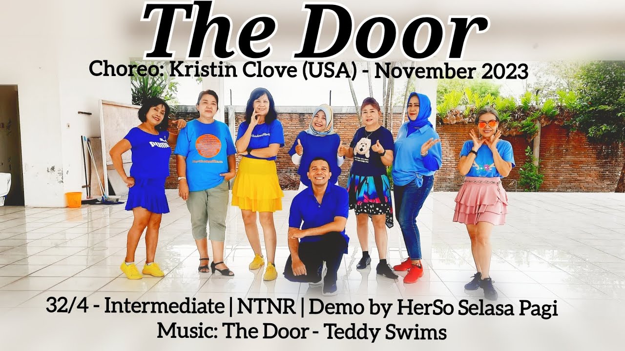 The Door Line Dance | Intermediate | Kristin Clove (USA) - YouTube