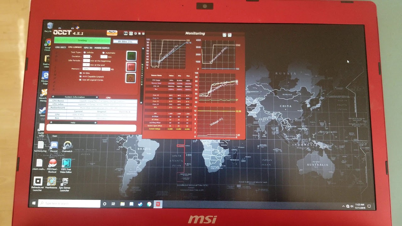 OCCT Stress Test - YouTube