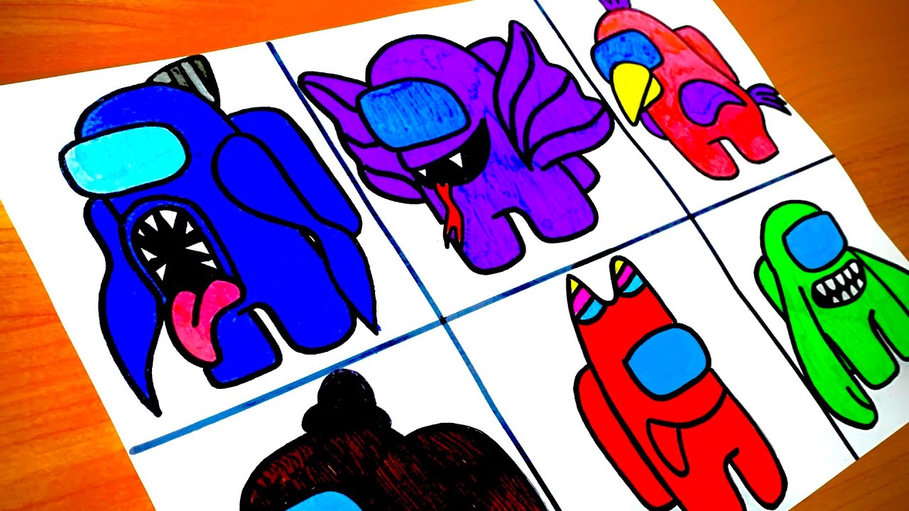 DRAWING GARTEN of BANBAN 3 BECOME AMONG US FNF MOD!? - YouTube