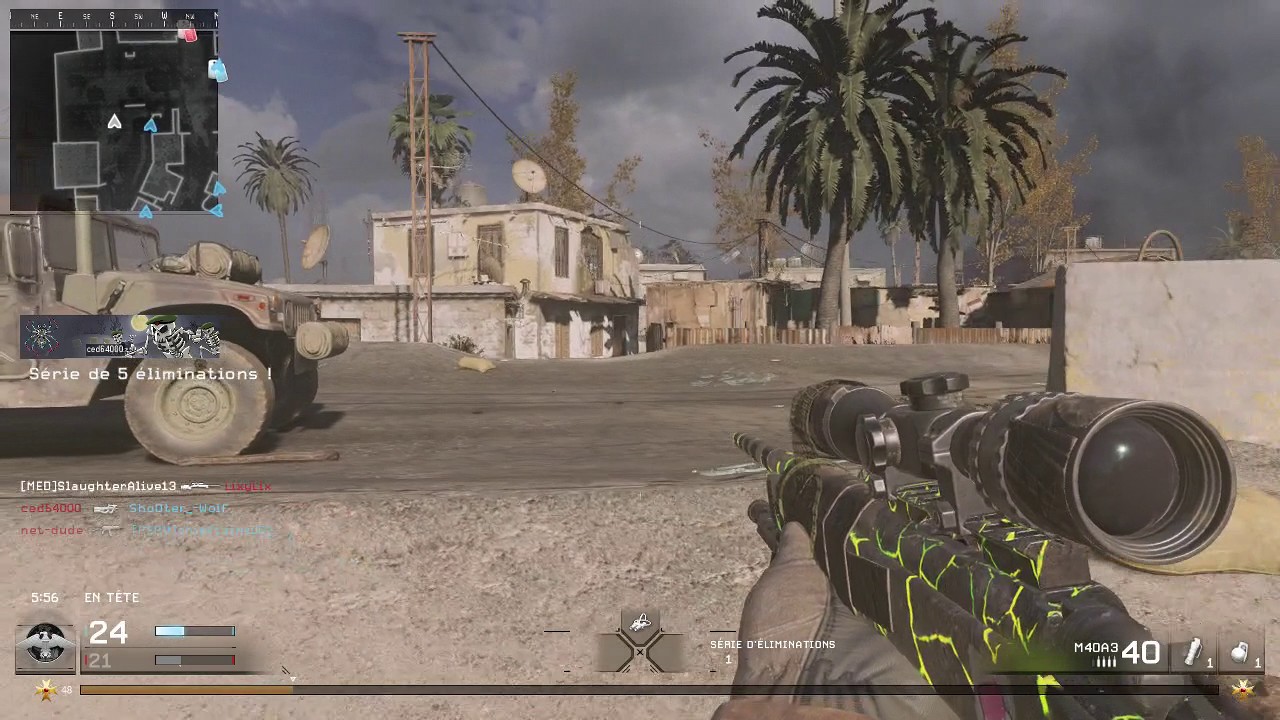 Cod MWR Ambush Sniper M40A3 Impitoyable - YouTube