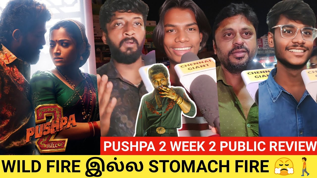 Pushpa2 Wild Fire இல்ல Stomach Fire 😤🚶 | Pushpa 2 Public Opinion ...