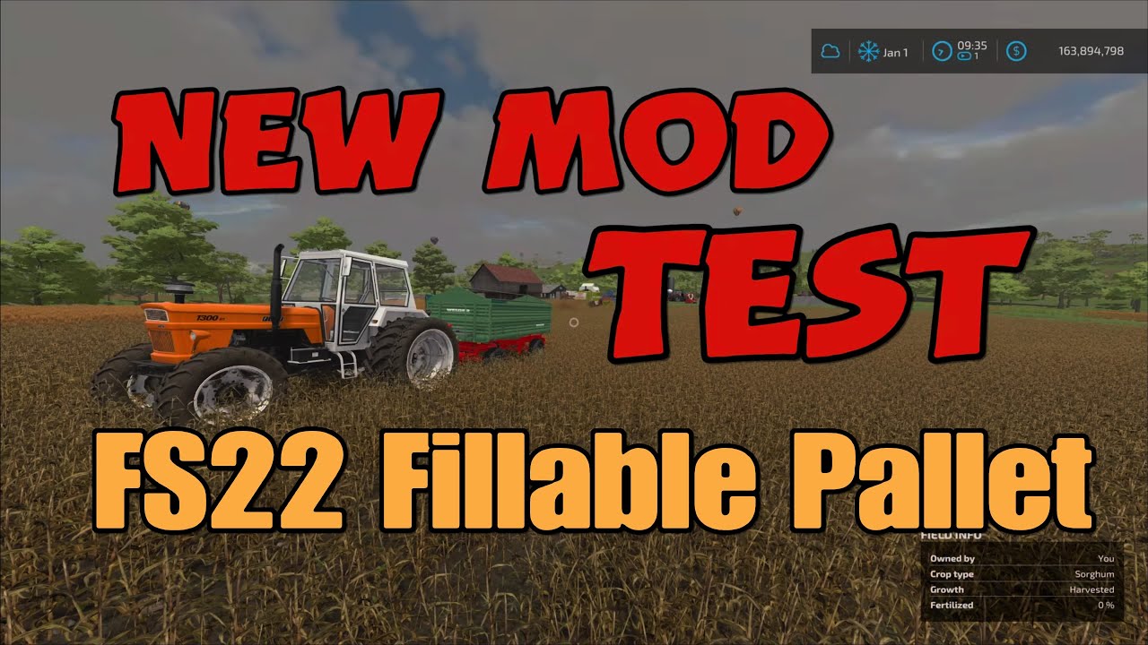 FS22 New Mod Fillable Pallet Dec 8 - YouTube