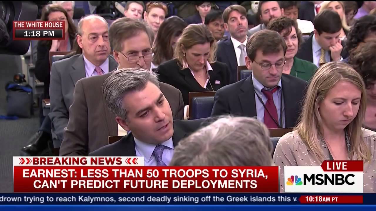 CNN reporter hammers Earnest: How's there no combat element to what U.S ...