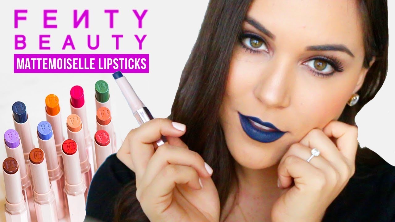 PROBANDO 14 COLORES DE LABIALES (FENTY BEAUTY BY RIHANNA) | KARLA CELIS ...