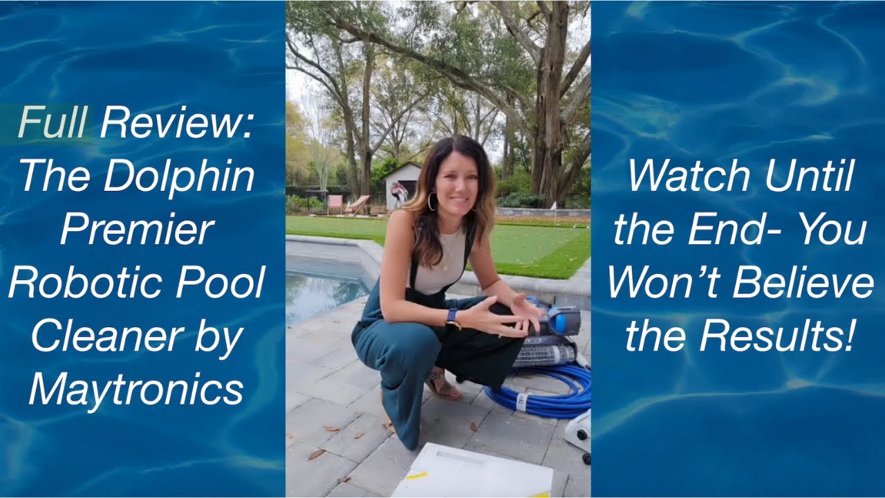 The Dolphin Premier Robotic Pool Cleaner by Maytronics (REVIEW) - YouTube