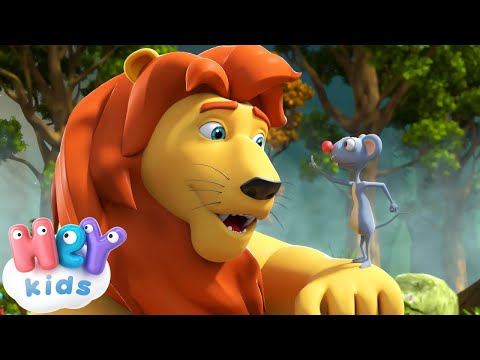 El León y el Ratón cuento infantil 🦁 Cuentos para dormir a los niños | HeyKids Español