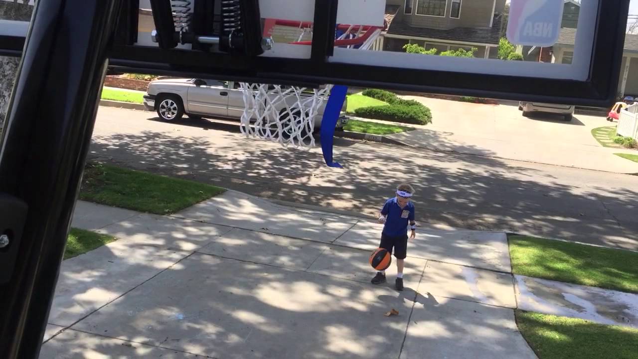 Luca's Birthday Basketball Hoop - YouTube