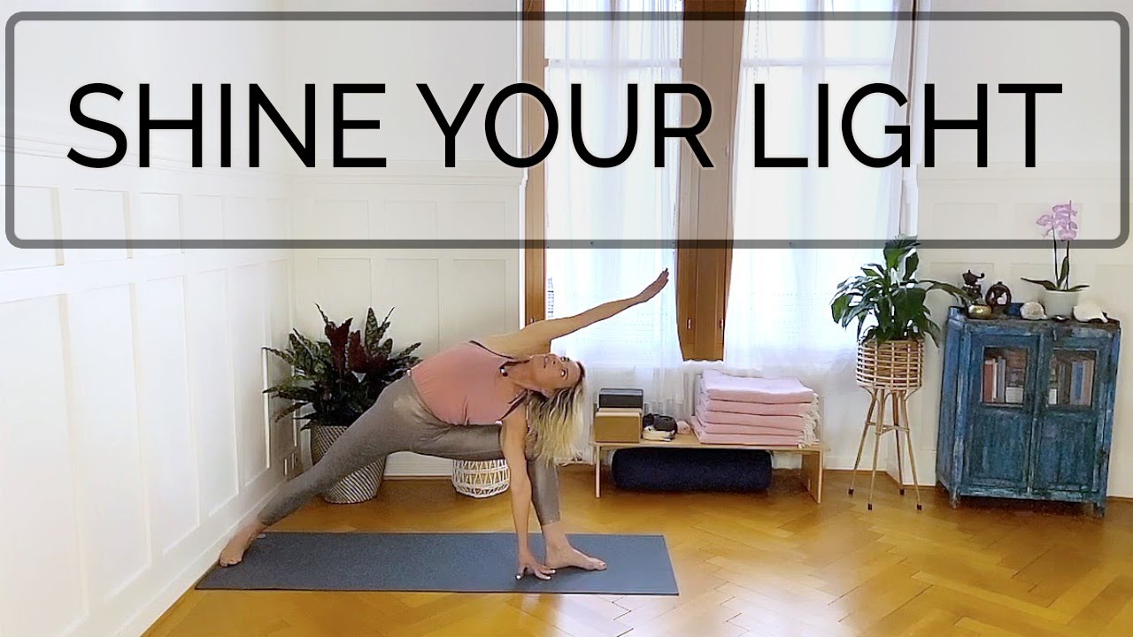 Beat the Blues and Shine Your Light | Total Body Yoga | 40 min | Cat de ...